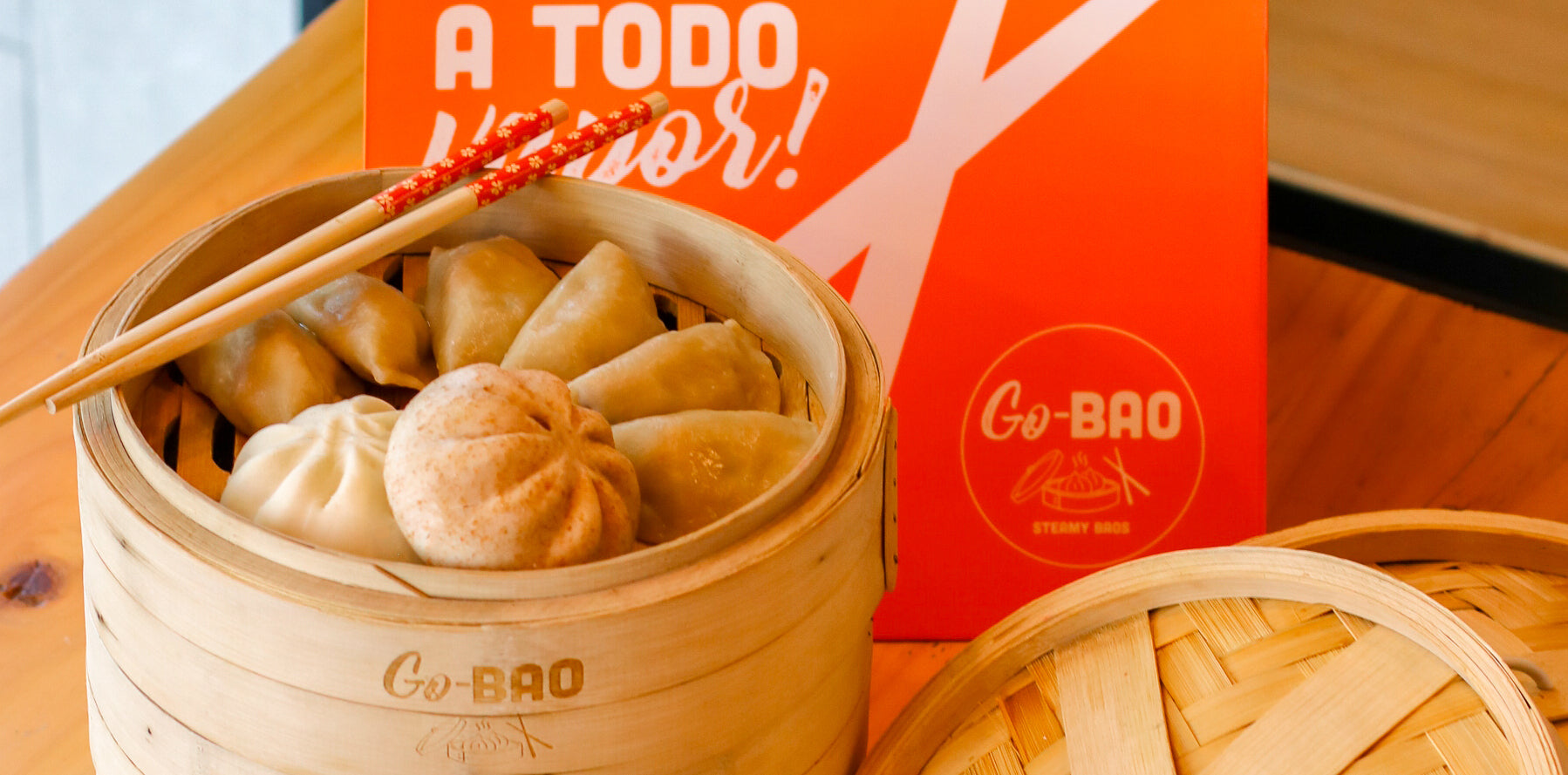 Go Bao Steamy Baos. Baos, Mochis, Goaffles, Pockys y mas!
