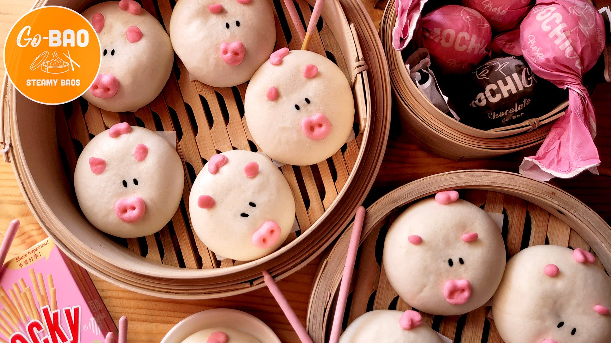 Go Bao Steamy Baos. Baos, Mochis, Goaffles, Pockys y mas!